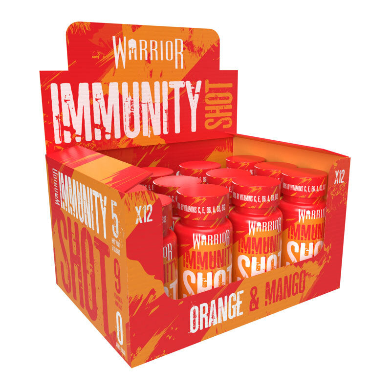Warrior Immunity Shot - 12x 60ml - Packed with 9 Vitamins & Minerals ...