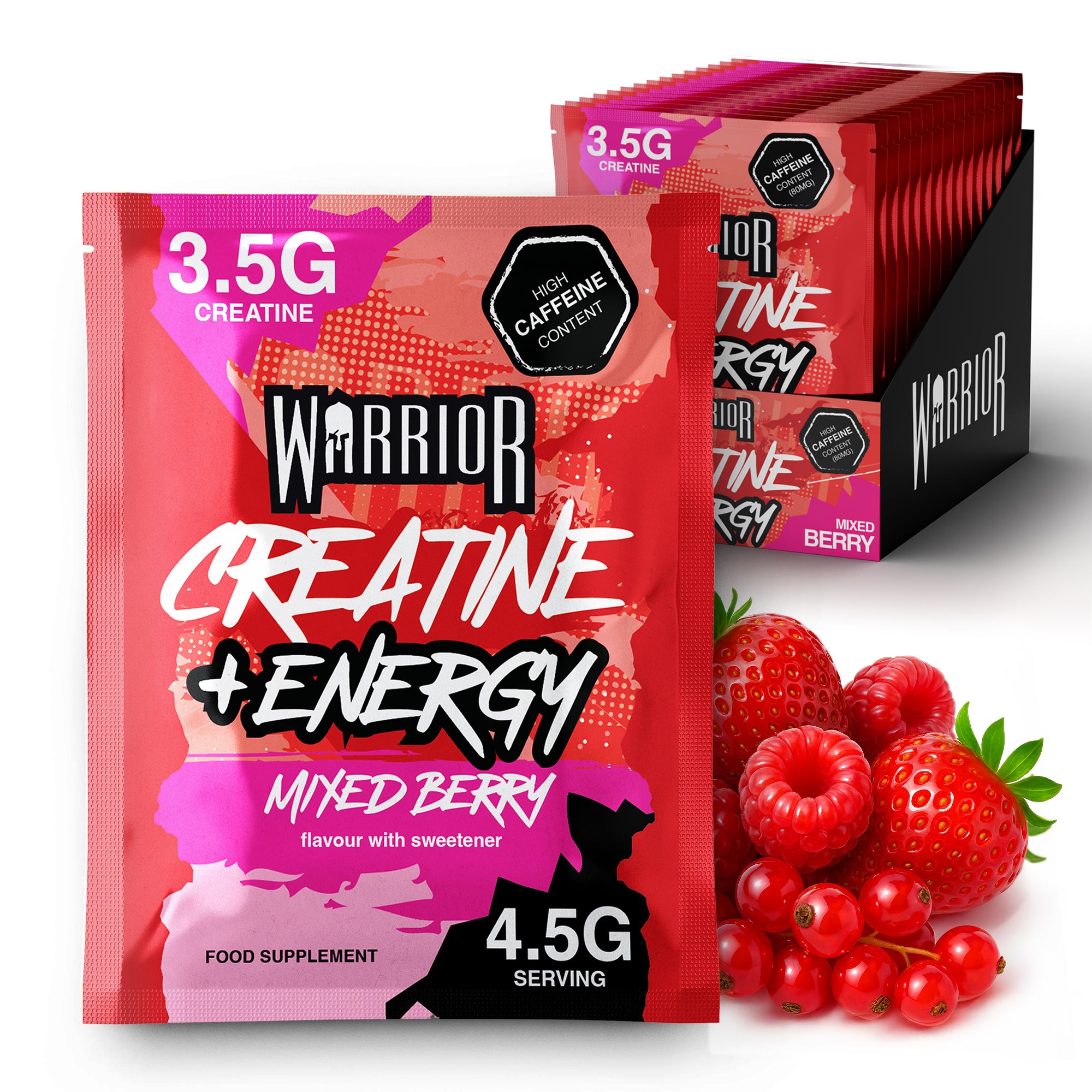 Warrior Creatine Plus Energy – Sachet Pack (15 Sachets) – Bodybuilding ...