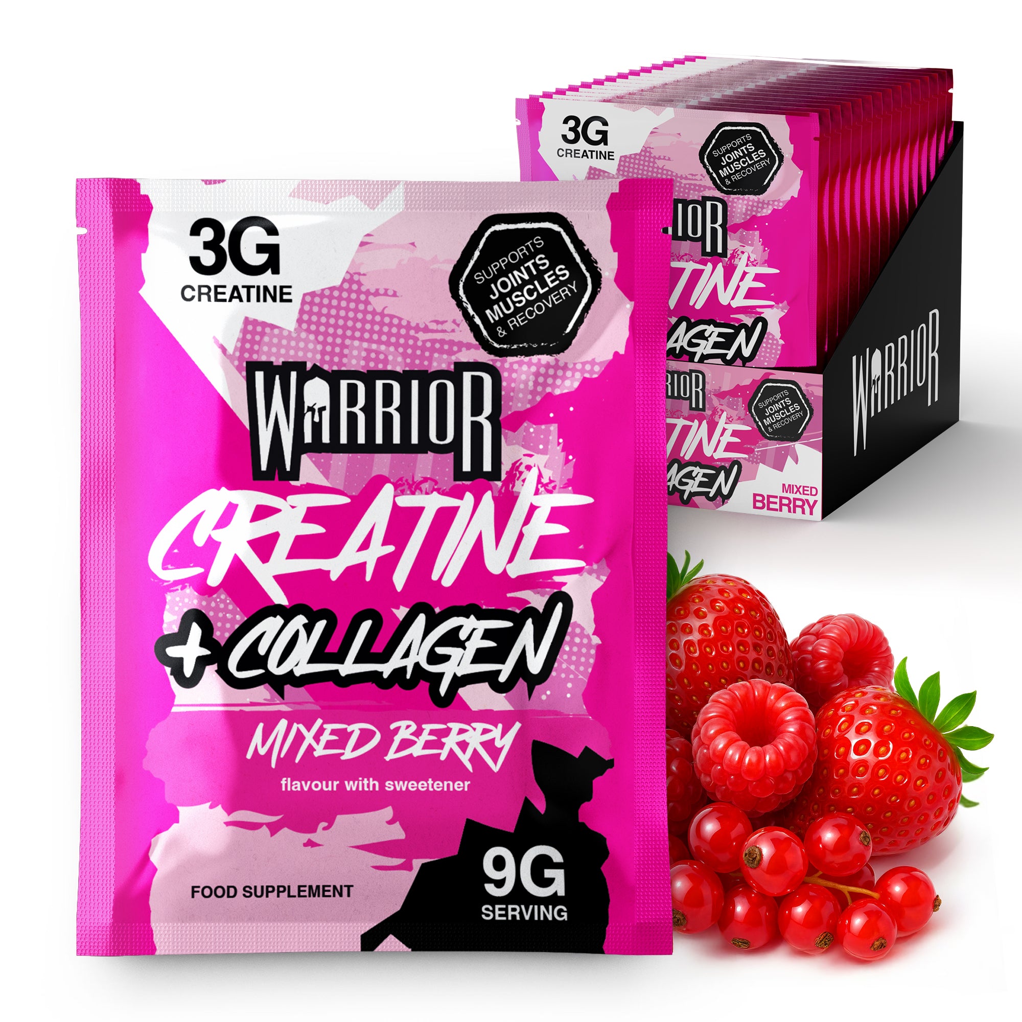 Warrior Creatine Plus Collagen – Sachet Pack (15 Sachets ...