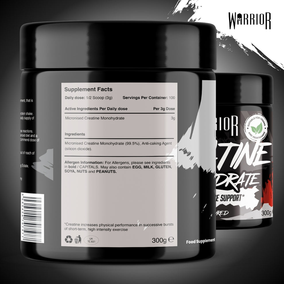 Warrior Creatine Monohydrate Powder | Bodybuilding Warehouse