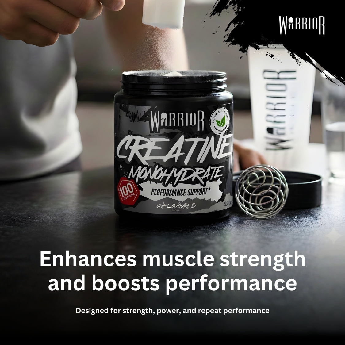 Warrior Creatine Monohydrate Powder | Bodybuilding Warehouse