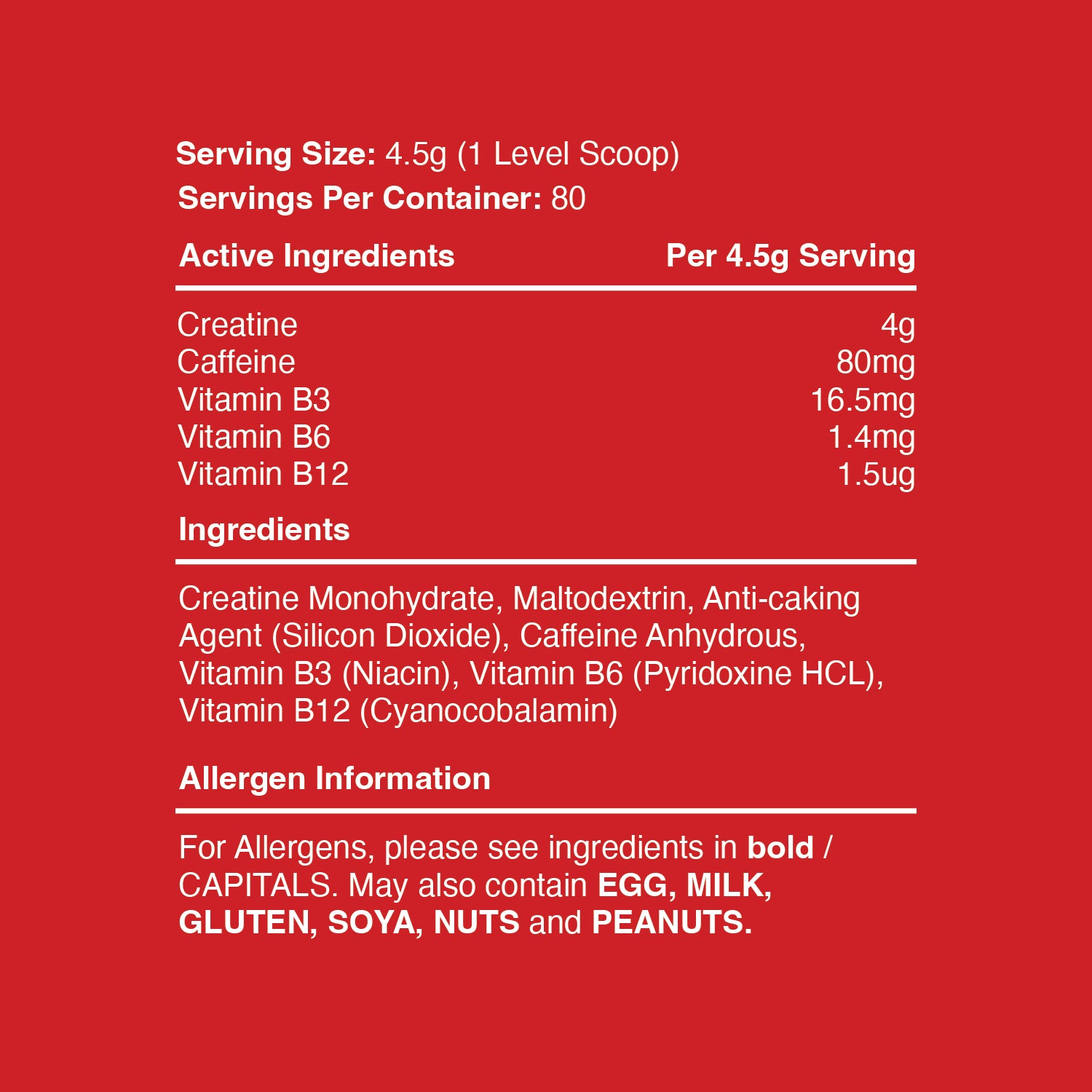 Warrior Creatine Plus Energy - 80 Servings – Bodybuilding Warehouse