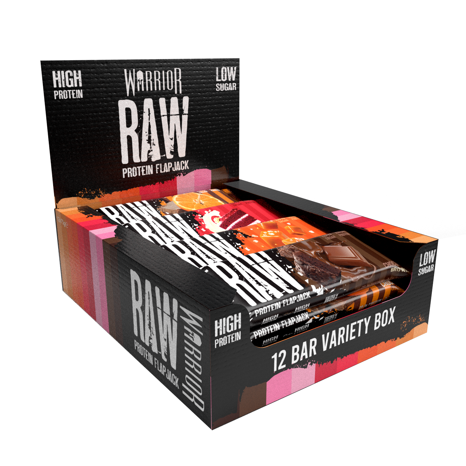 Warrior RAW Protein Flapjack Bar - 12 Low Sugar Protein Bars ...