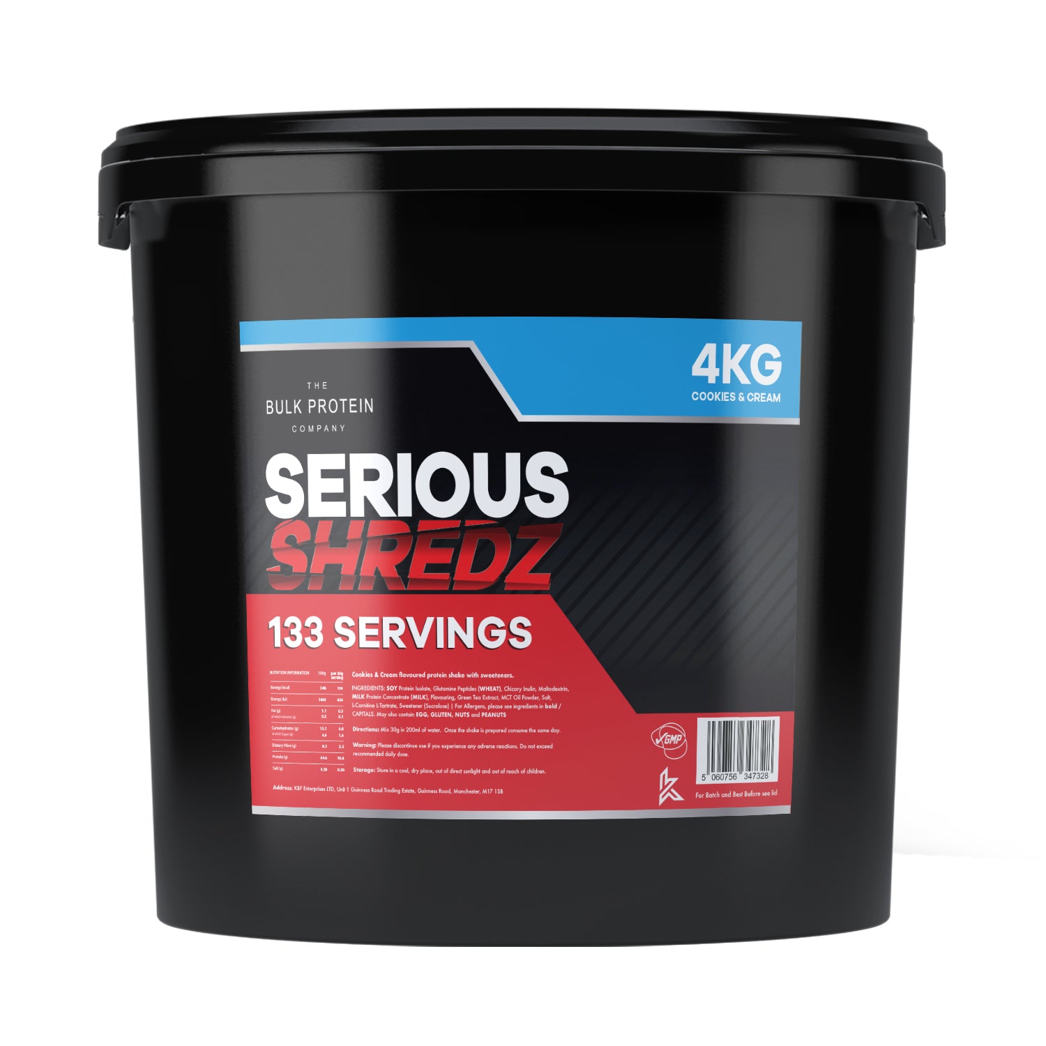 The Bulk Protein Company - Serious Shredz - 4kg – Bodybuilding Warehouse