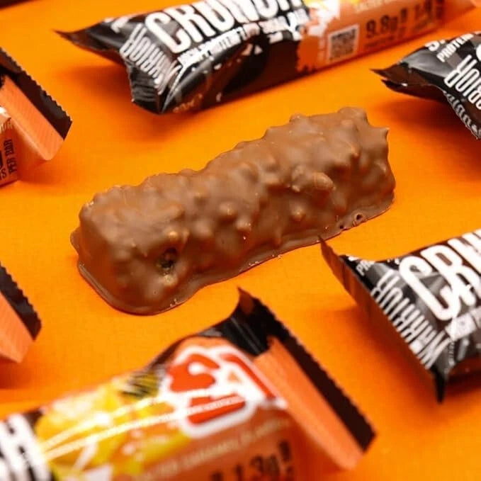 Warrior CRUNCH Mini Protein Bars 24 x 32g Bars – Bodybuilding Warehouse