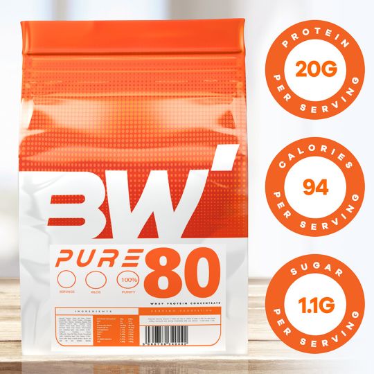 Pure Whey 80, Grass Fed Whey Protein Powder – Bodybuilding Warehouse